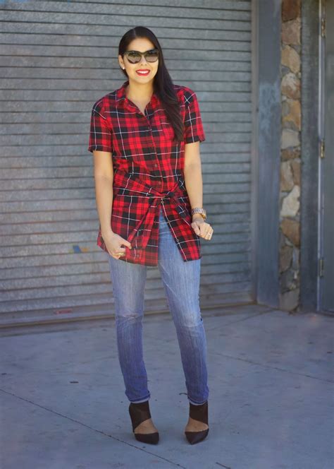 Plaid And Jeans Lil Bits Of Chic