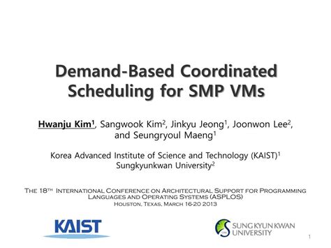 ppt demand based coordinated scheduling for smp vms powerpoint