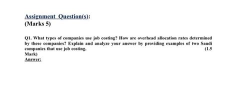 solved assignment question s marks 5 q1 what types of