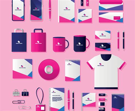 Stationary Kit Template Freevectors