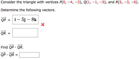 solved consider the triangle with vertices