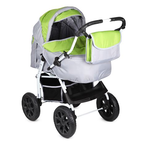 Коляска-трансформер Babyton Grey-Green купить по цене 6919 ₽ в интернет ...