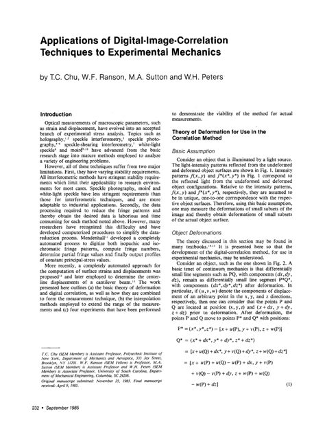 pdf applications of digital image correlation techniques to