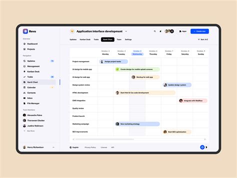 Gantt Chart Revu Ui Kit By Whiteuistore On Dribbble
