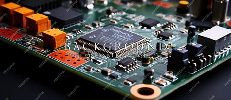 Electronic Pcb Microcontroller Premium Ai Generated Psd