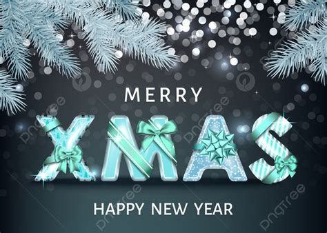 파란색 장식 편지와 함께 메리 크리스마스 배경 템플릿 Psd 다운로드 디자인 자료 다운로드