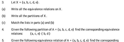 Solved Let X A B C D E A Write All The Chegg
