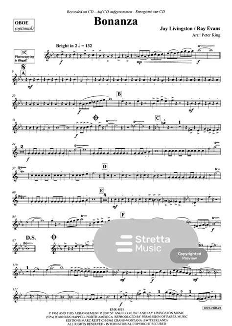 Bonanza Von Jay Livingston Et Al Im Stretta Noten Shop Kaufen