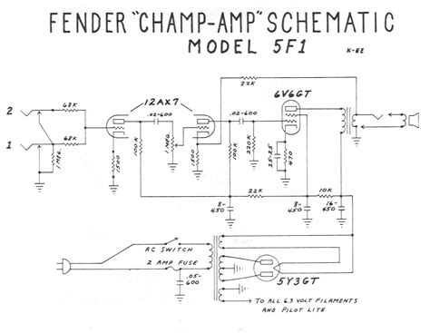 Simple Tube Guitar Amp Schematics