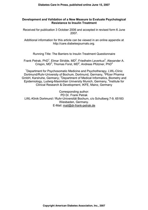 Pdf Development And Validation Of A New Measure To Evaluate Psychological Resistance To