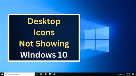 Desktop Icons Not Showing Windows Fix Guaranteed Methods
