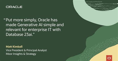 Raj Kumar Kushwaha On Linkedin Leading Industry Analysts Comment On The Release Of Oracle
