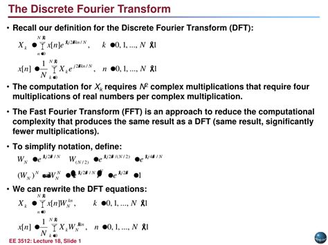 Ppt Lecture 18 Fast Fourier Transform Powerpoint Presentation Free