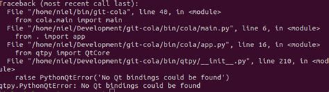 After Upgrade To Ubuntu 2004 Git Cola Not Working Qt Bindings