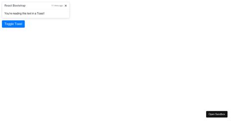 Toast Codesandbox