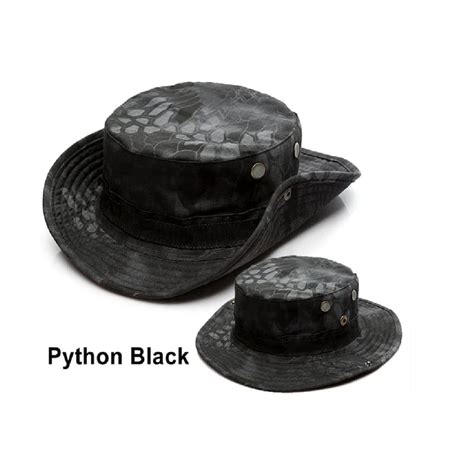 Sombrero Boonie Hat Ripstop Python Black Generico