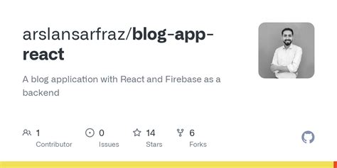 Github Arslansarfraz Blog App React A Blog Application With React