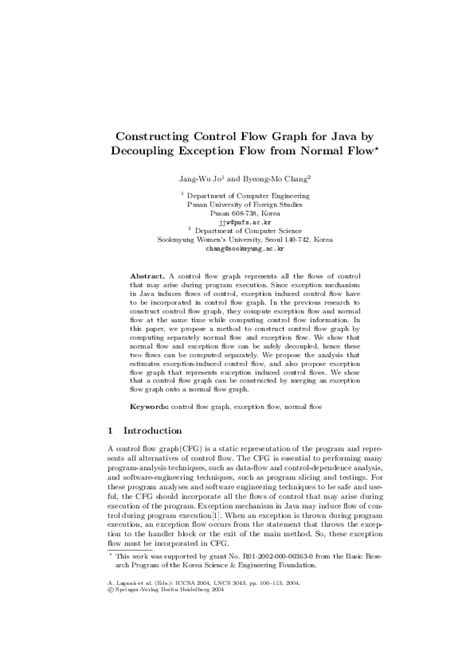 pdf constructing control flow graph for java by decoupling exception
