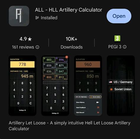 Artillery Calculator R Hellletloose