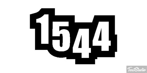 1544 Number Animated  Logo Designs