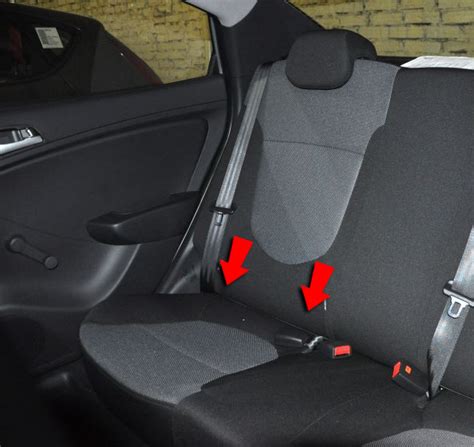 Использование детских сидений Hyundai Solaris