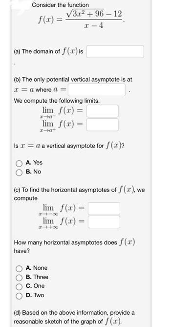 Answered Consider The Function F X A The… Bartleby