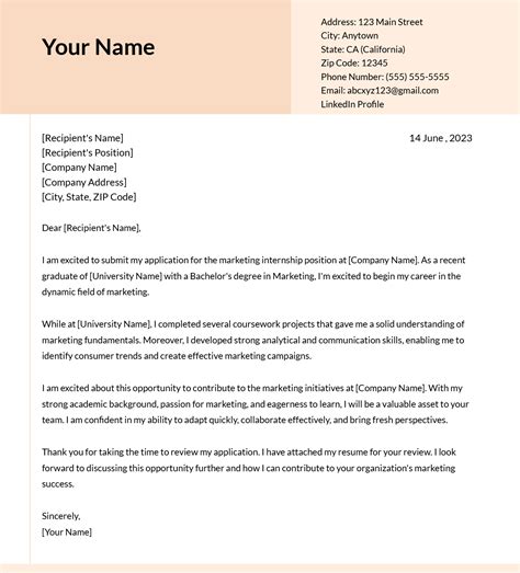 Contoh Cover Letter Internship Sketsa Free Word Template