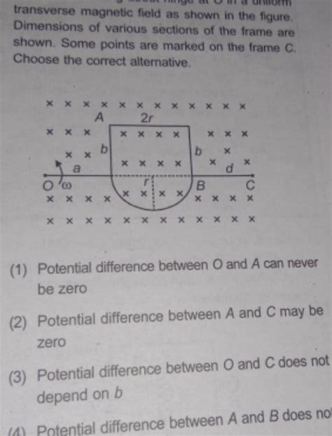 [answered] Transverse Magnetic Field As Shown In The Figure Dimensions