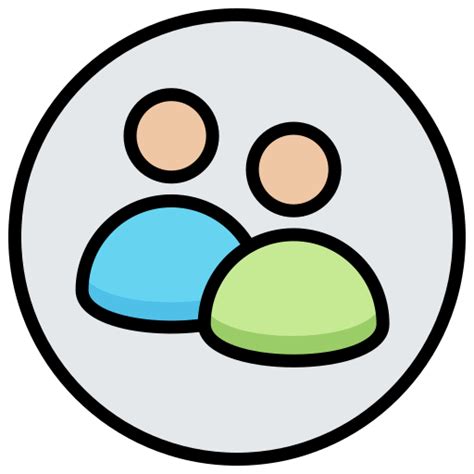 User Generic Outline Color Icon