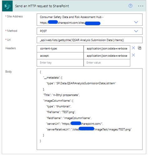 POST Request To Add Image To SharePoint List SharePoint Stack Exchange