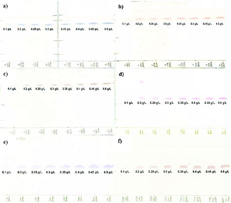 Tlc Plates With The Calibration Curves Of The Carbohydrate Standards