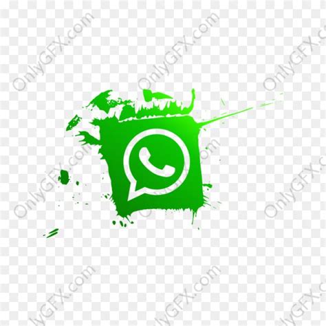 Whatsapp Logo Splatter PNG Transparent OnlyGFX