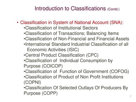 Ppt Statistical Classifications Systems Part I Powerpoint