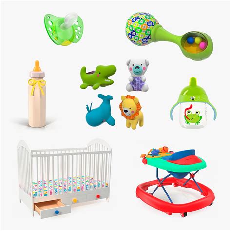 육아 용품 컬렉션 4 3d 모델 79 3ds C4d Max Ma Obj Free3d