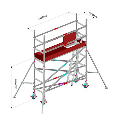 SCAFFOLD ALUM 2 M SINGLE WIDTH U2hire