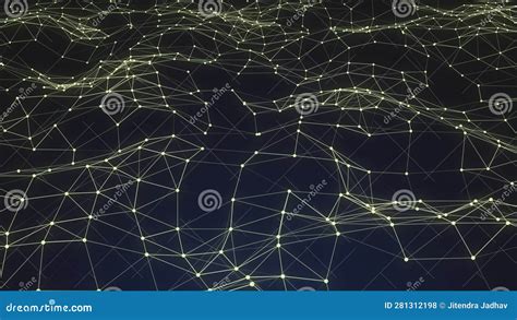 Artificial Intelligence Concept Showing Neural Network with Plexus Stock Illustration ...
