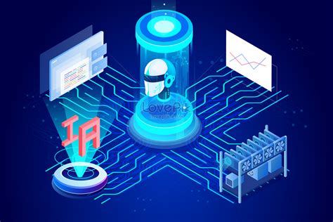 인공 지능 25d 빅 데이터 벡터 일러스트 레이션 일러스트 무료 다운로드 Lovepik