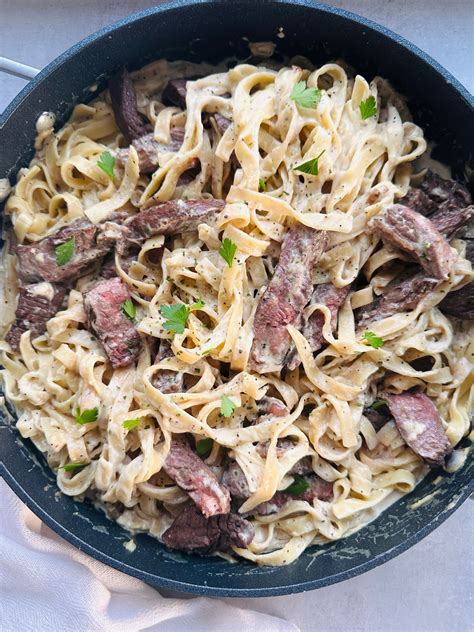 Creamy Steak Pasta Recipe Lianas Kitchen