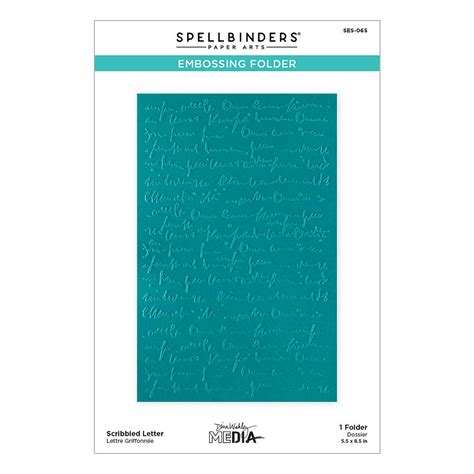 Scribbled Letter Embossing Folder Cscs