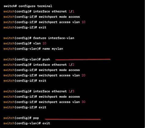 Push And Pop Commands Are Used In The Configuration Mode Of Cisco