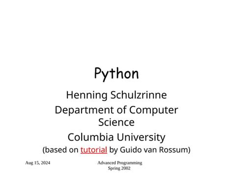 Python Presentation With Detailed Explanation Ppt