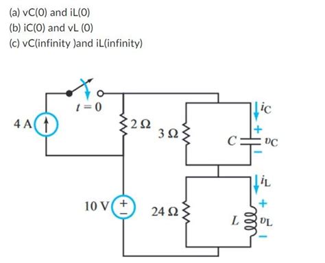 Solved A VC And IL B IC And VL C C Chegg Com