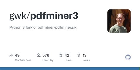 GitHub Gwk Pdfminer Python Fork Of Pdfminer Pdfminer Six