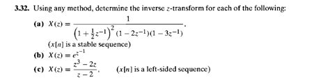 Solved Using Any Method Determine The Inverse Chegg