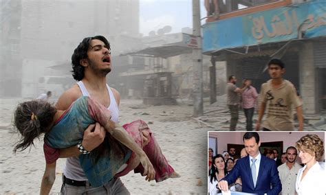 Bashar Assad And British Born Wife Vote In Syria S Sham Elections Daily Mail Online