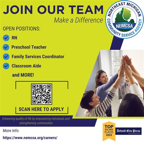 Nemcsa Joinourteam Careeropportunity Northeast Michigan Community Service Agency Inc Nemcsa