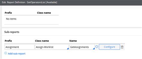 Report Definition Class Join Declare Index Join Association Sub