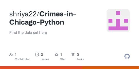 Github Shriya22crimes In Chicago Python Find The Data Set Here