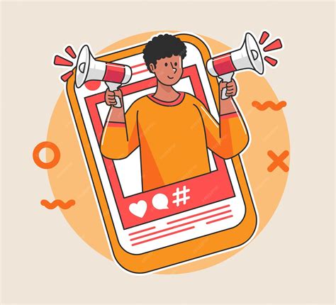 Digital Marketing Illustration Influencer Social Media Illustration