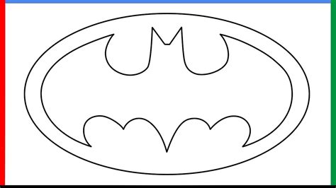 How To Draw Batman Logo Step By Step